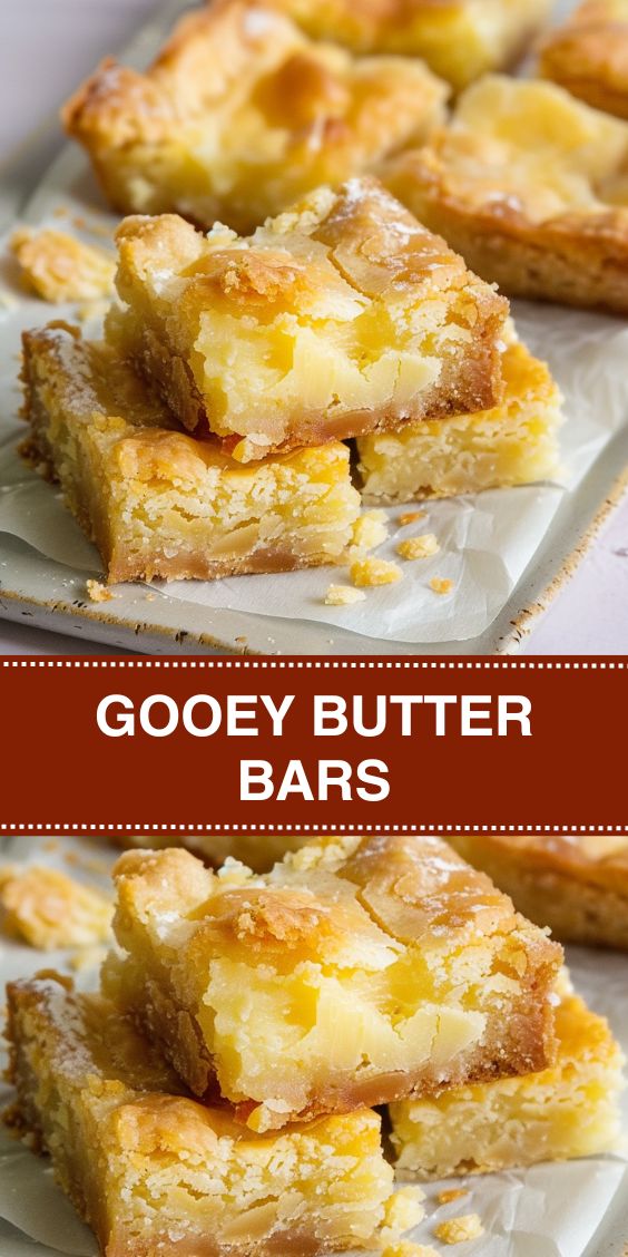 Gooey Butter Bars - EtastyRecipes - Easy Recipes