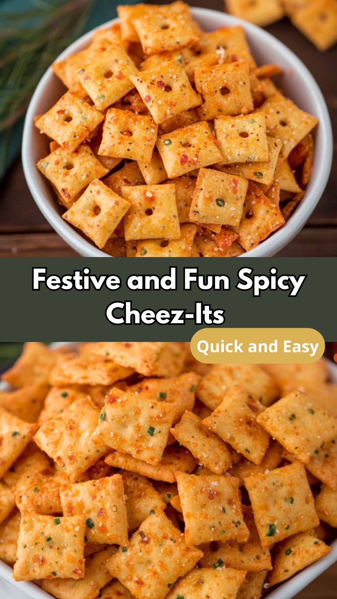 Festive and Fun Spicy Cheez-Its - EtastyRecipes - Easy Recipes
