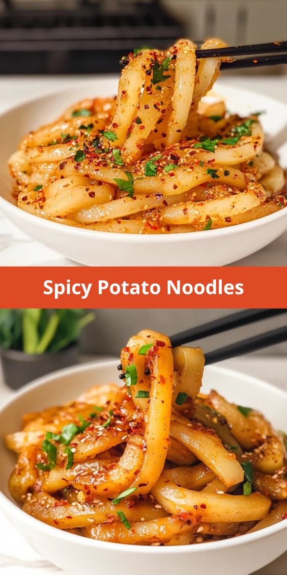 Spicy Potato Noodles - EtastyRecipes - Easy Recipes