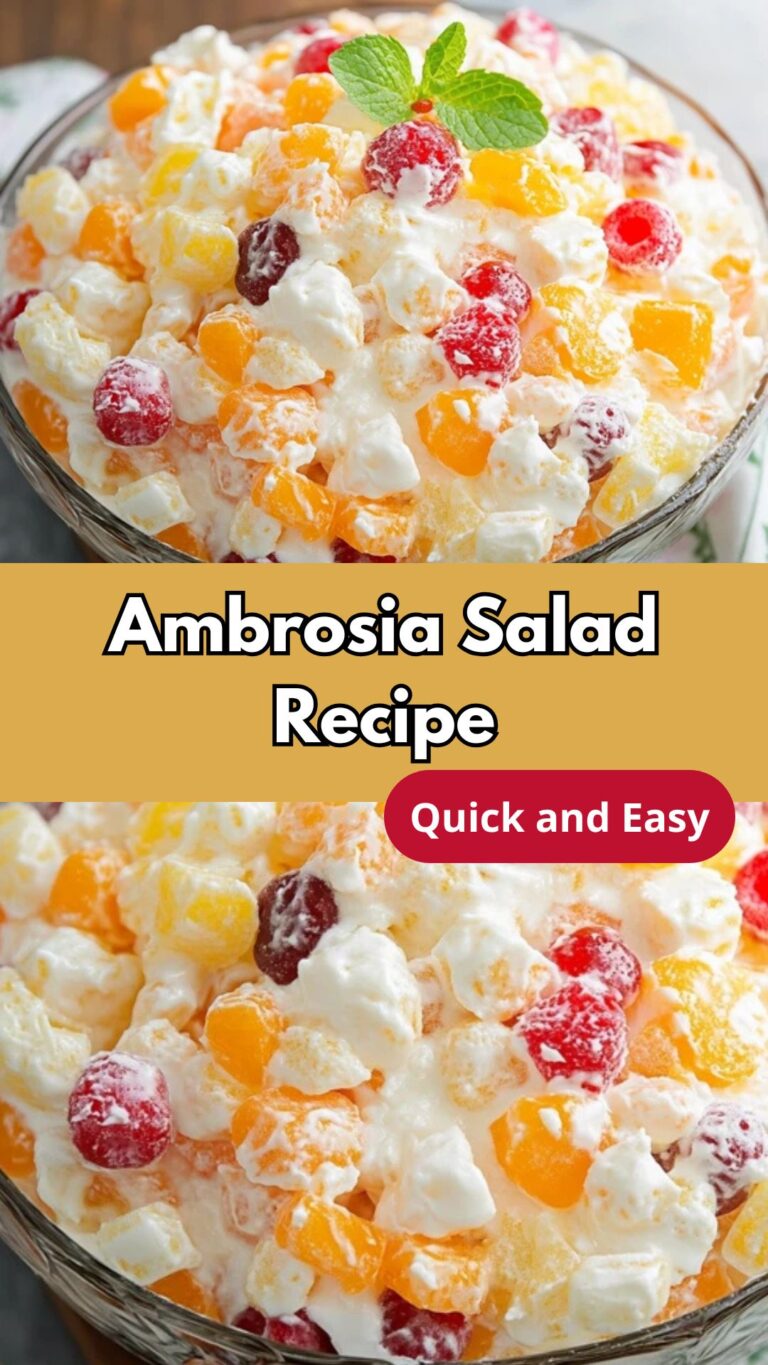 Ambrosia Salad Recipe - EtastyRecipes - Easy Recipes