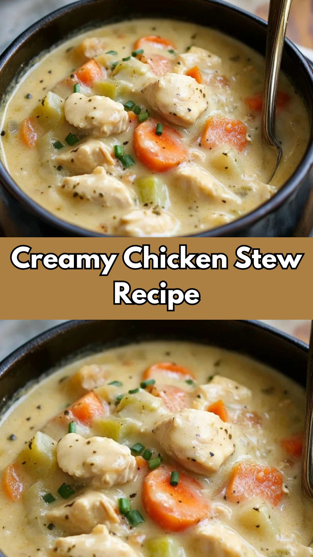 Creamy Chicken Stew Recipe - EtastyRecipes - Easy Recipes