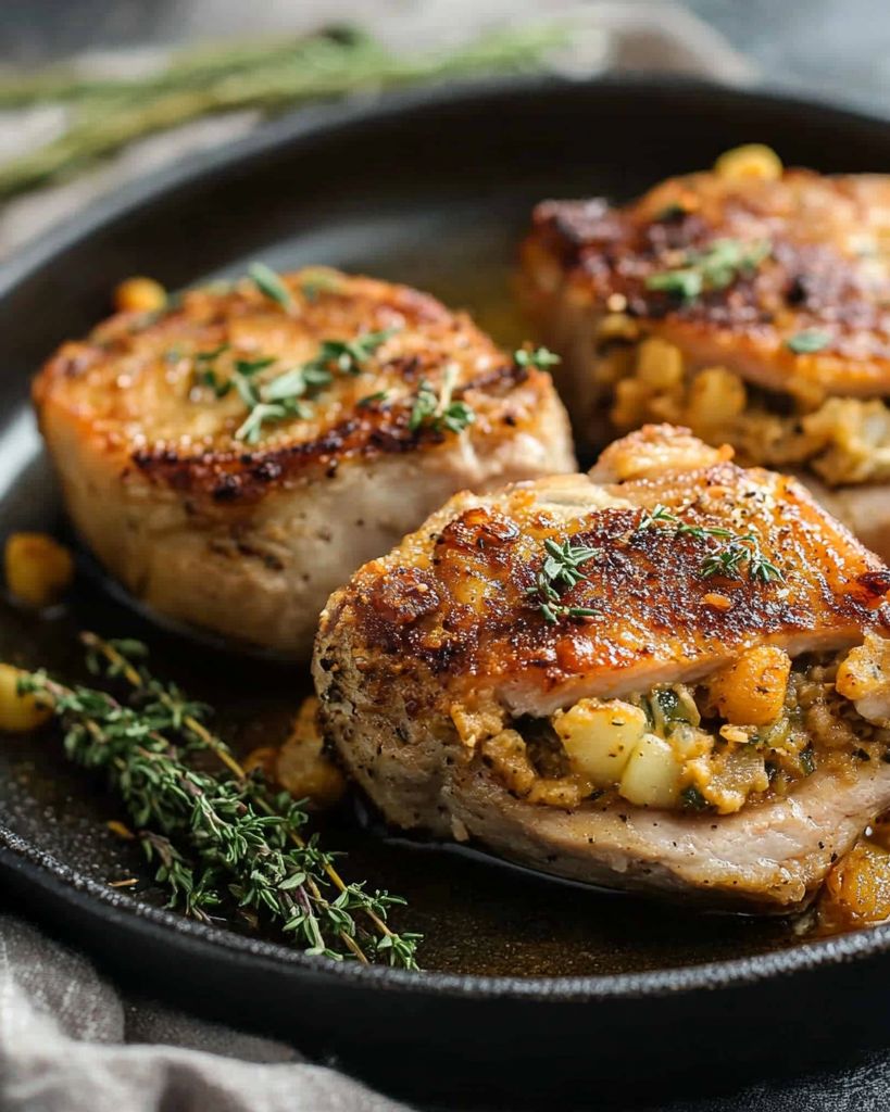 Oven-Baked Stuffed Pork Chops - EtastyRecipes - Easy Recipes