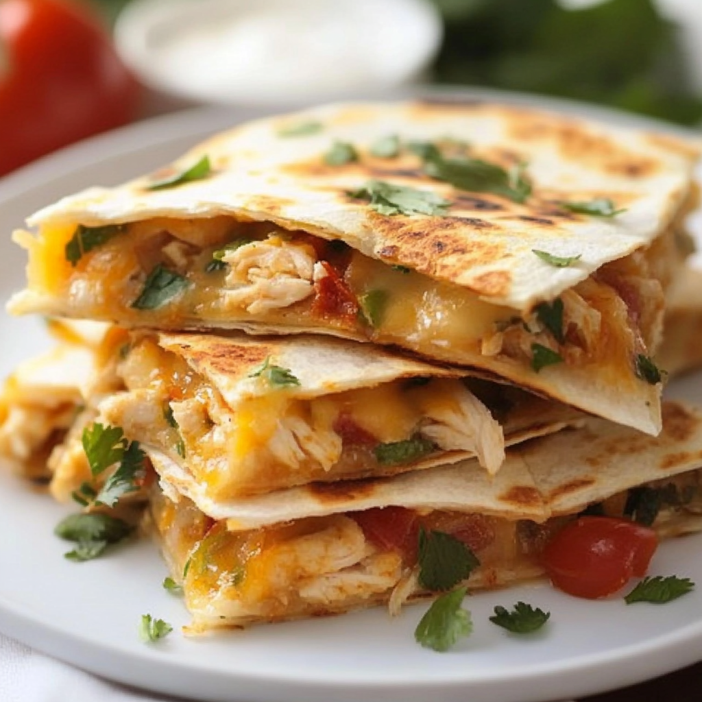 Chicken Quesadillas Recipe - EtastyRecipes - Easy Recipes