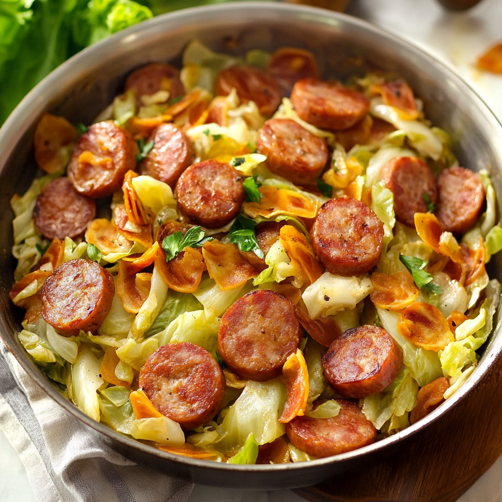 Cabbage and Sausage - EtastyRecipes - Easy Recipes